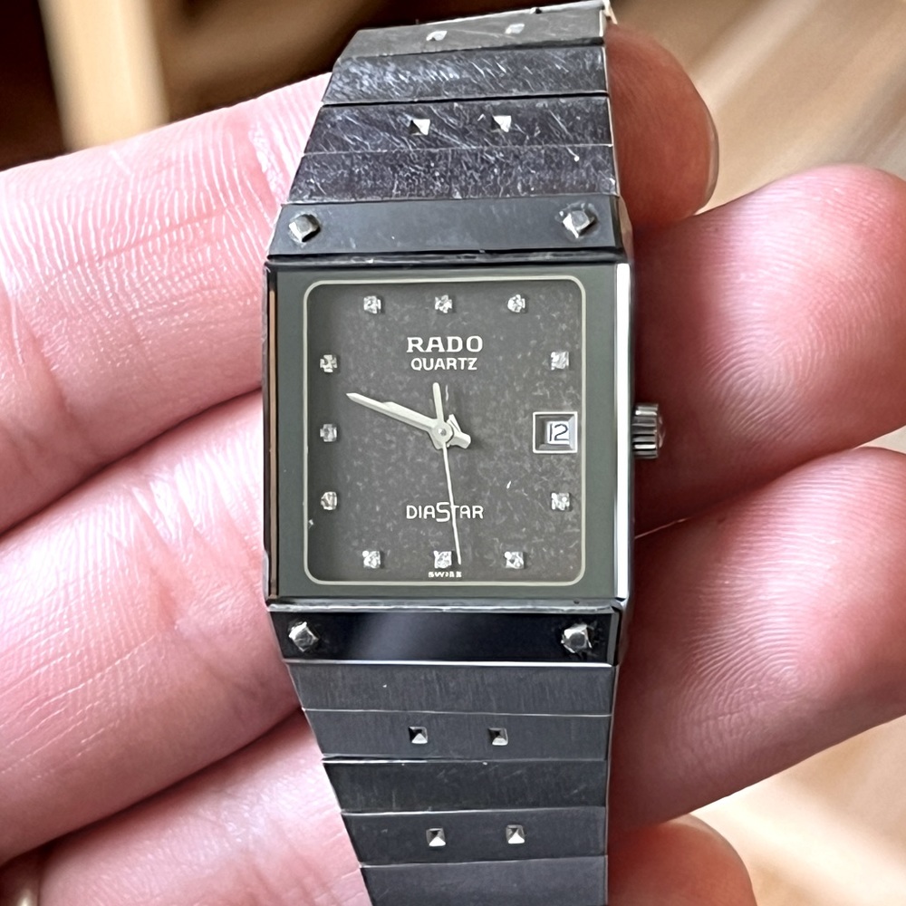 Rado Diastar Quartz Date Watch Silver - Gem